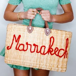 Hand Crafted | Bags | Authentic Marrakech Woven Tote Bag | Poshmark